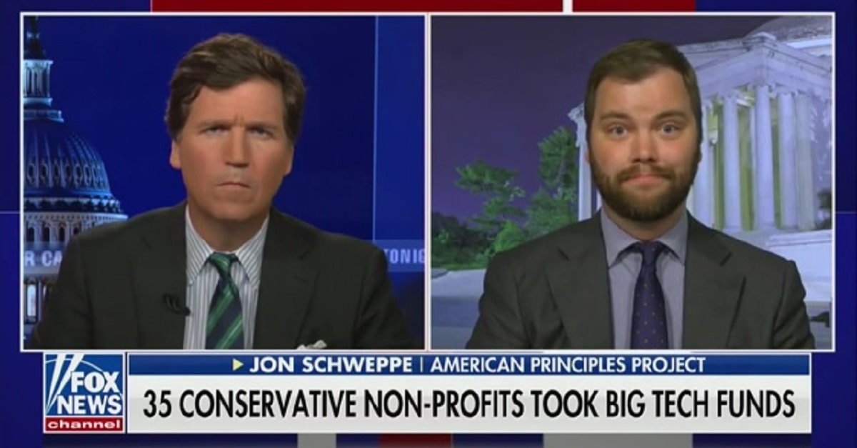 Jon Schweppe on Tucker Carlson Tonight Discussing Big Tech's Political ...